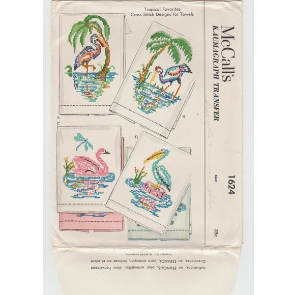McCall's | Office | Vintage 951 Cross Stitch Pattern Kaumagraph Mccalls ...